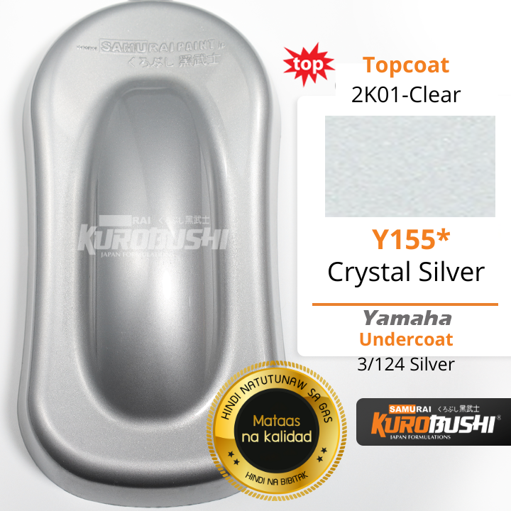 Y155* Crystal Silver Yamaha - Samurai Paint Philippines