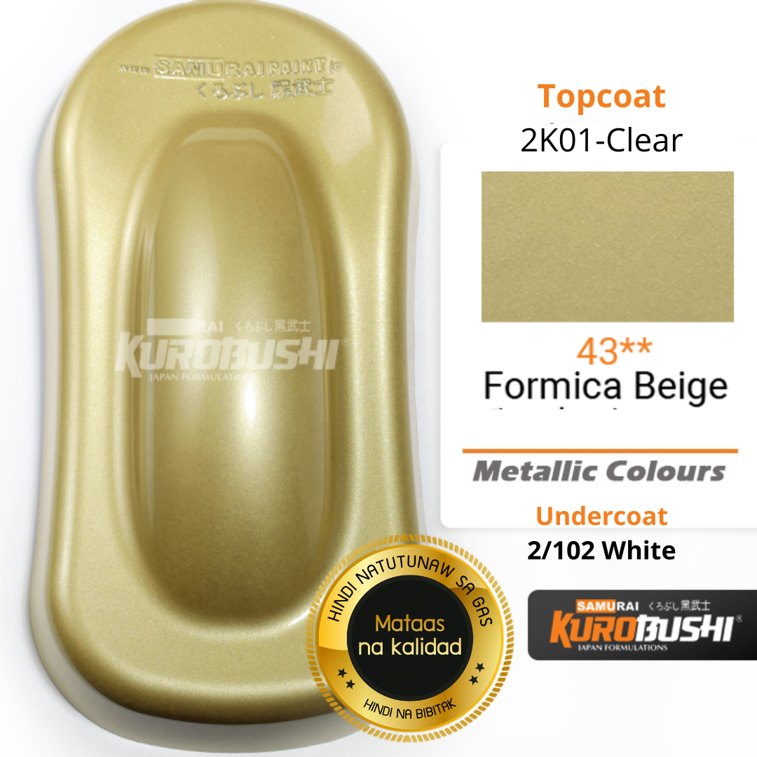 metallic colors sample - Samurai Paint Philippines